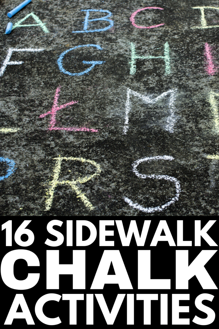 16 Sidewalk Chalk Activities and Obstacle Courses for Kids