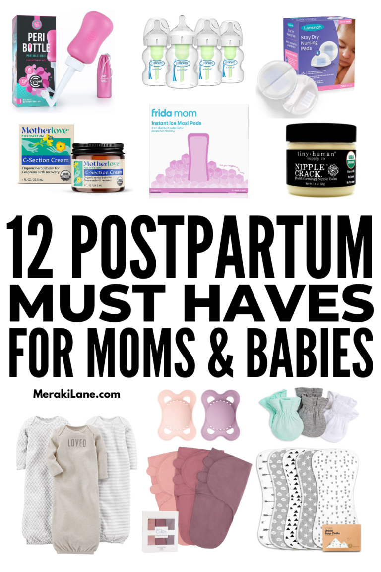 12 Postpartum Must Haves for Moms and Babies