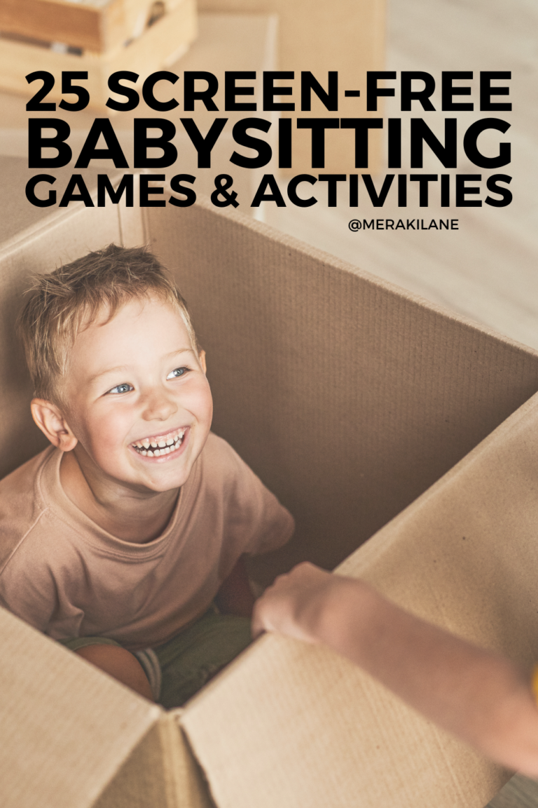 25 Fun and Easy Screen-Free Babysitting Activities for Kids